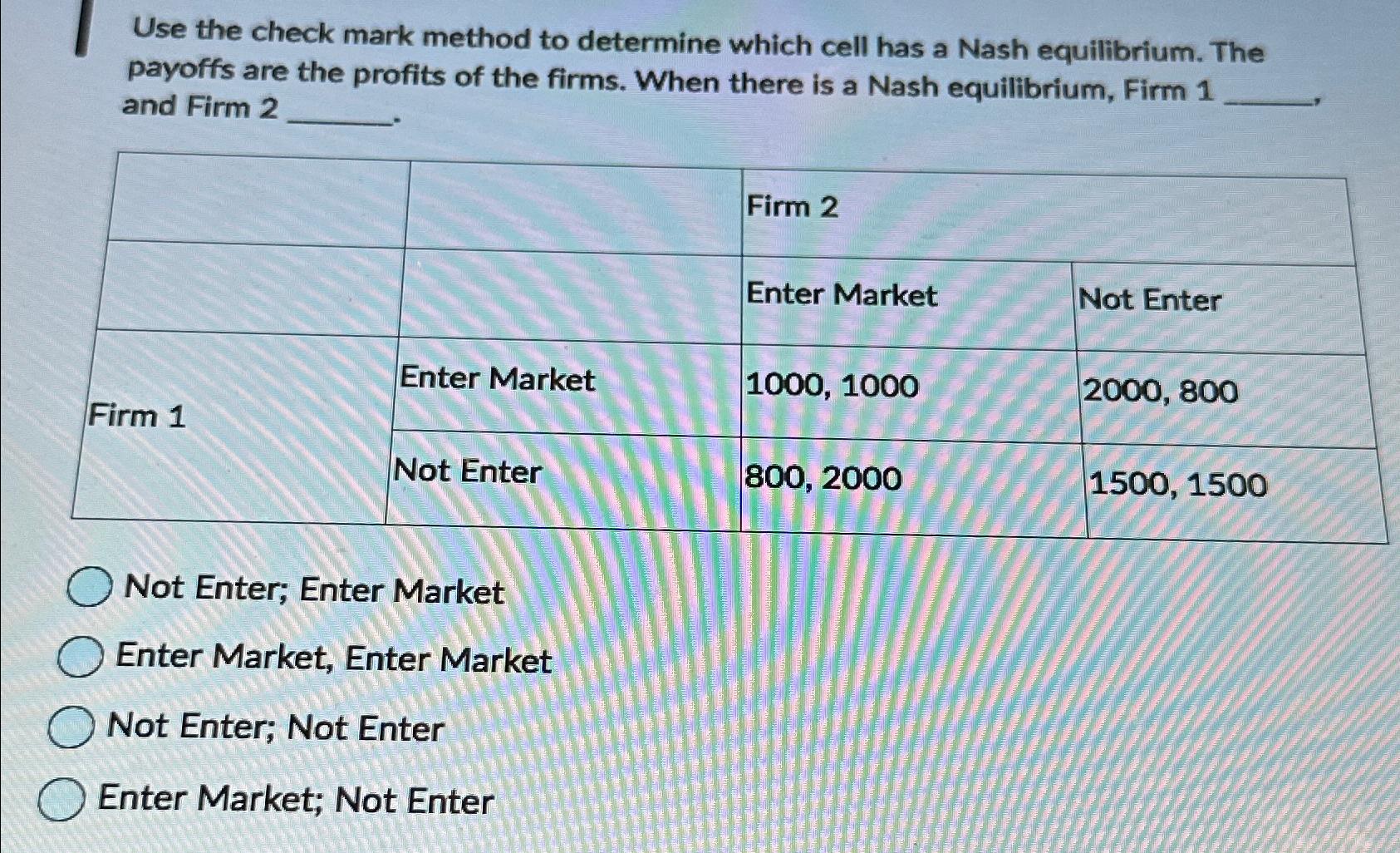 Solved Use the check mark method to determine which cell has | Chegg.com