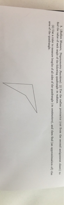 Solved 1. (Radion Measure, Trigonometric Functions) (1) Use | Chegg.com