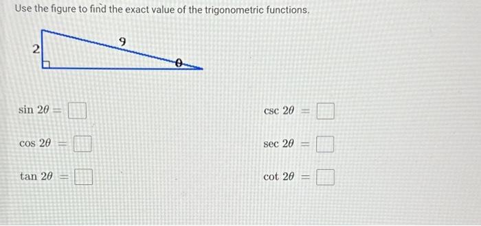 Solved Find the exact value of cos2x given cosx=73 and | Chegg.com