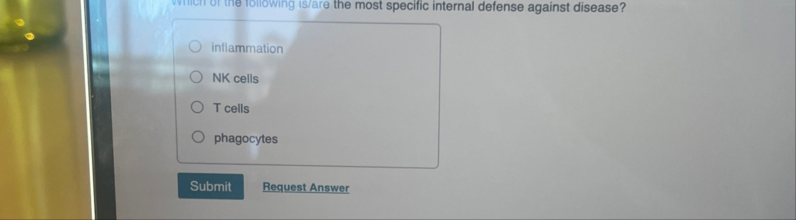 Solved specific internal defense against | Chegg.com