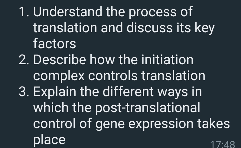 Solved Understand the process of translation and discuss its | Chegg.com