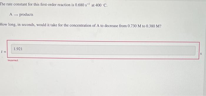 Solved The rate constant for this zero-order reaction is | Chegg.com