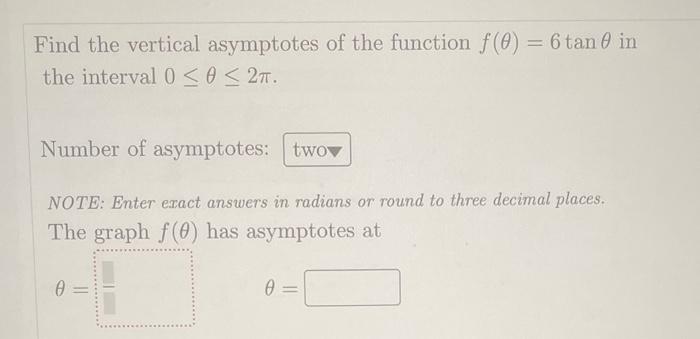 Solved Find the vertical asymptotes of the function | Chegg.com