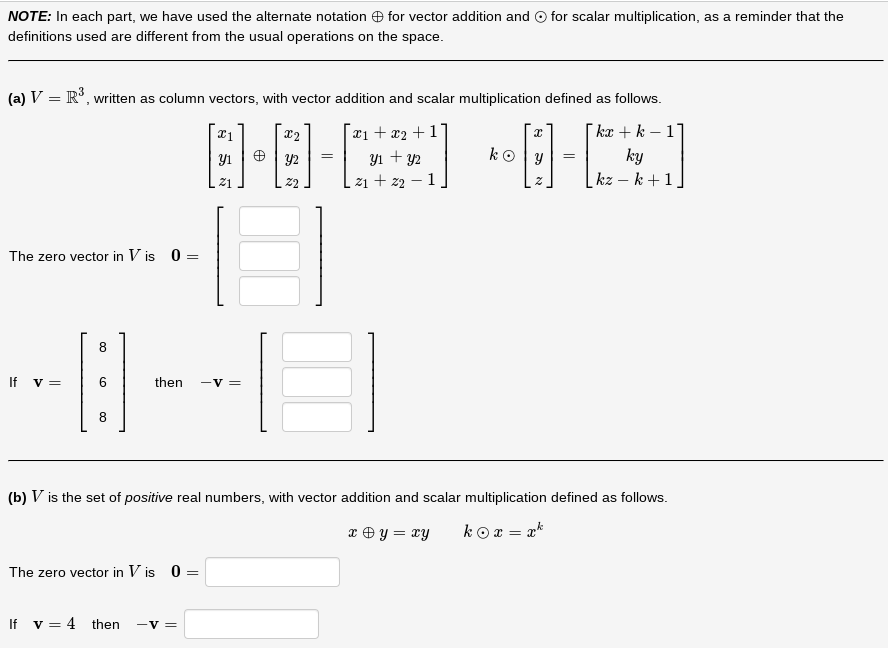 Solved NOTE: In each part, we have used the alternate | Chegg.com