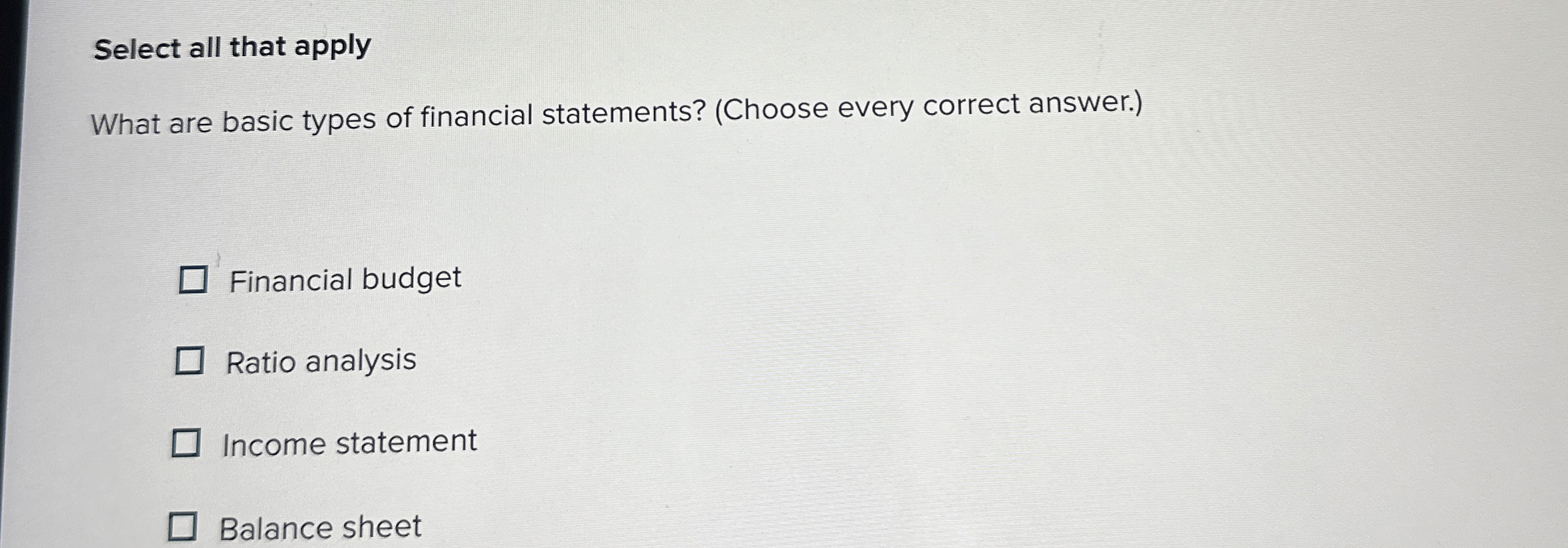 Solved Select all that applyWhat are basic types of | Chegg.com