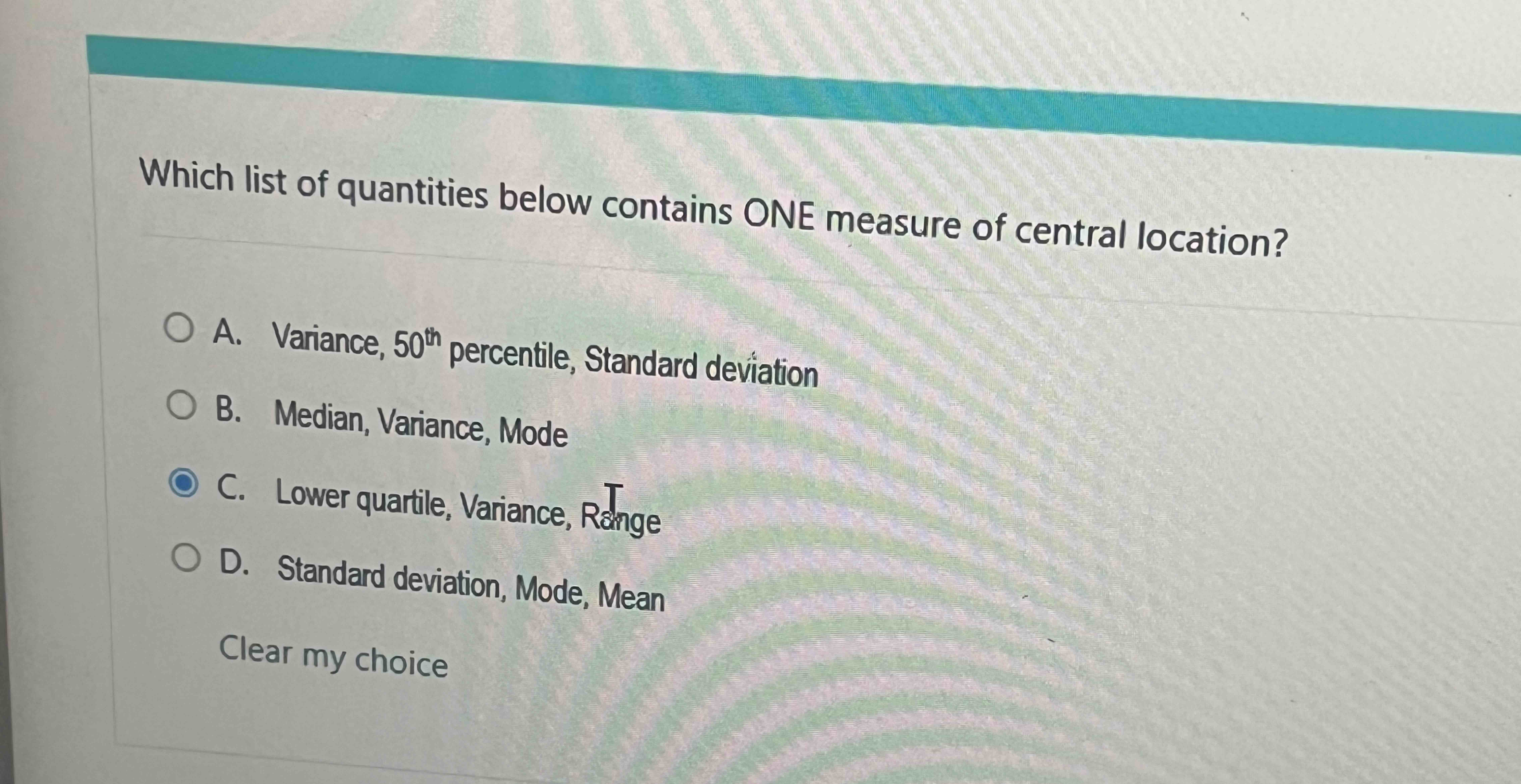 Solved Which list of quantities below contains ONE measure | Chegg.com
