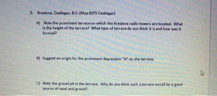 3. Rosyth, Alberta (Map 73011 Rosyth Alberta) A) Note | Chegg.com