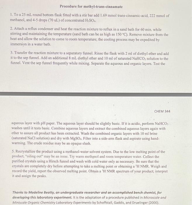 Solved Prelab Questions: Fischer Esterification Reaction | Chegg.com