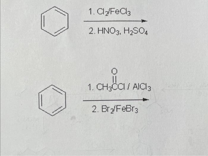 Solved 2. Br2/FeBr3 | Chegg.com