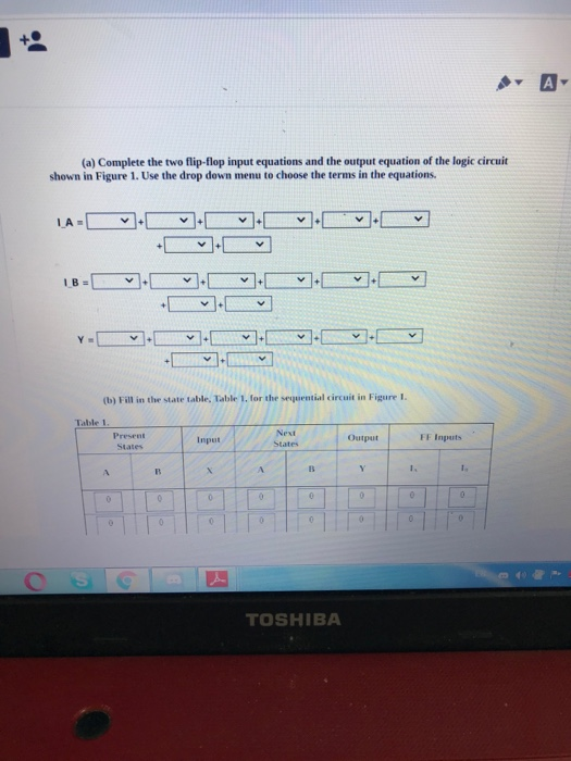 Solved (a) Complete the two flip-flop input equations and | Chegg.com