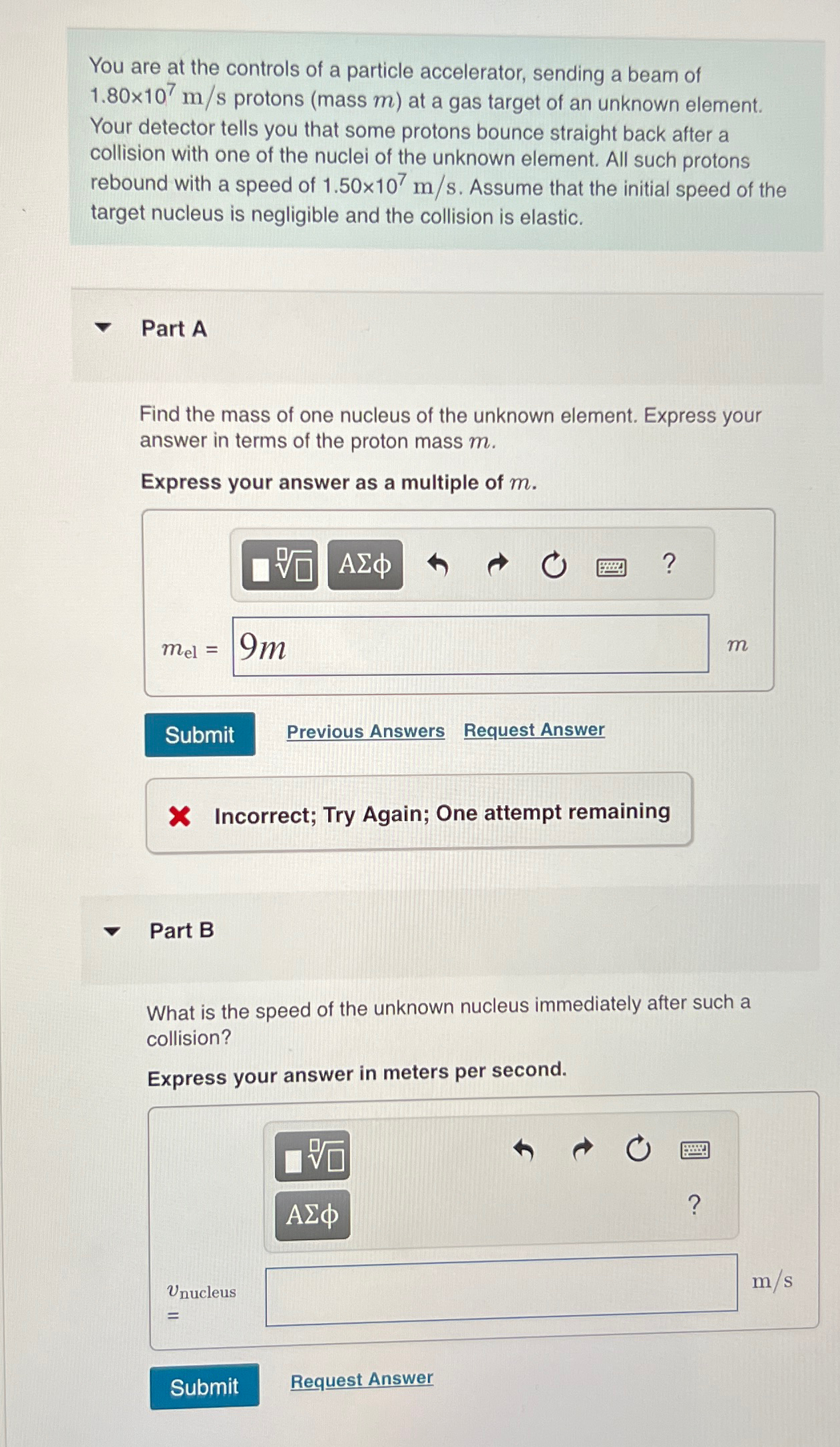 Solved You are at the controls of a particle accelerator, | Chegg.com