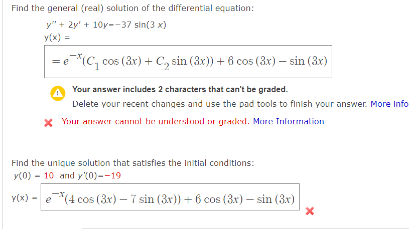Solved Find the general (real) ﻿solution of the differential | Chegg.com