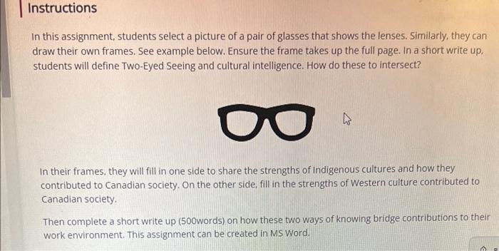 In this assignment, students select a picture of a | Chegg.com