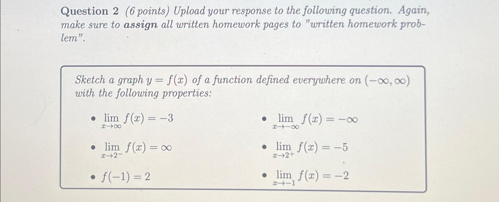 Solved Question 2 ( 6 ﻿points) ﻿Upload your response to the | Chegg.com