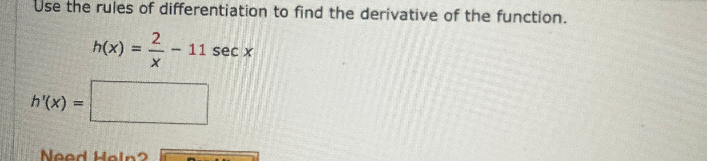 Solved Use the rules of differentiation to find the | Chegg.com