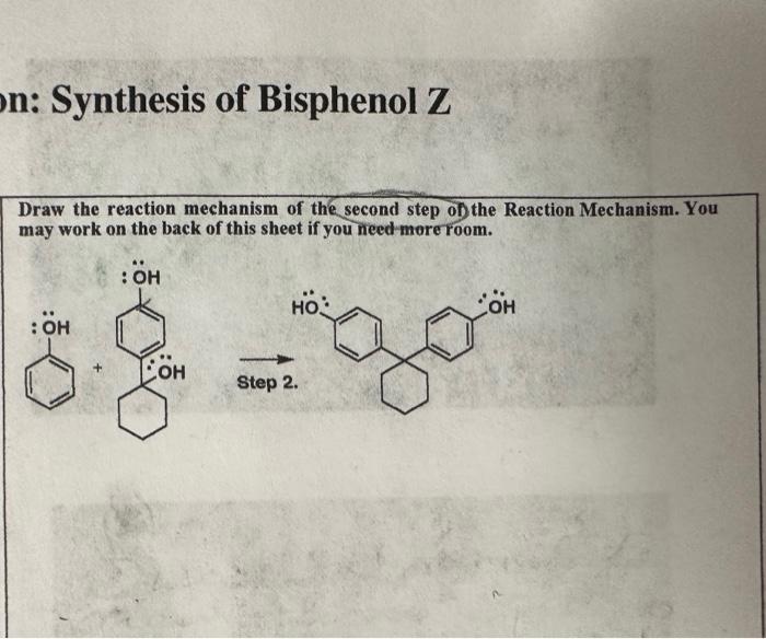 Solved Draw the reaction mechanism of the first step of the | Chegg.com