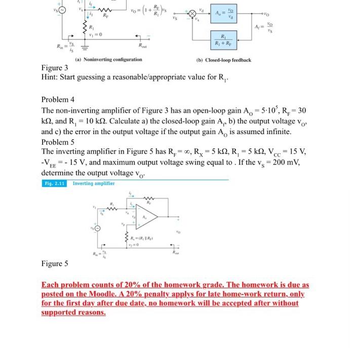 Solved Problems Problem 1 Parameters of an amplifier are | Chegg.com