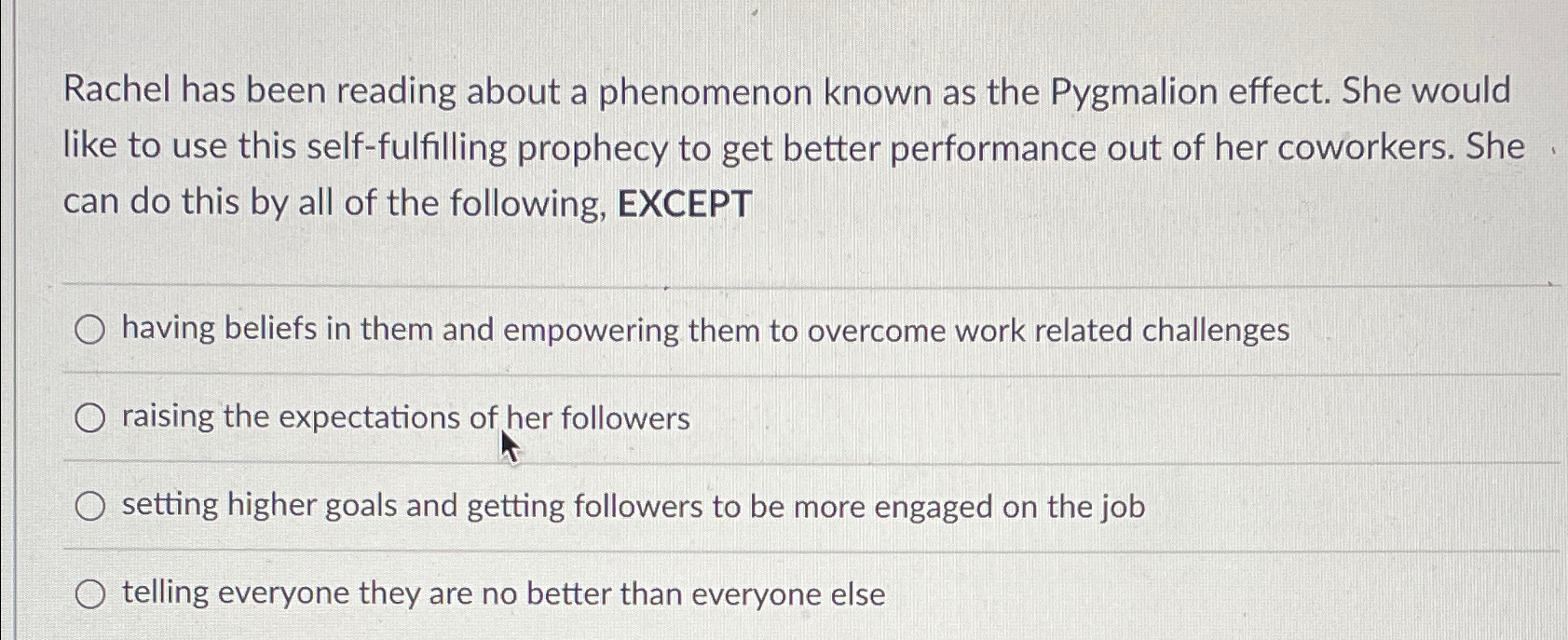 Solved Rachel has been reading about a phenomenon known as | Chegg.com