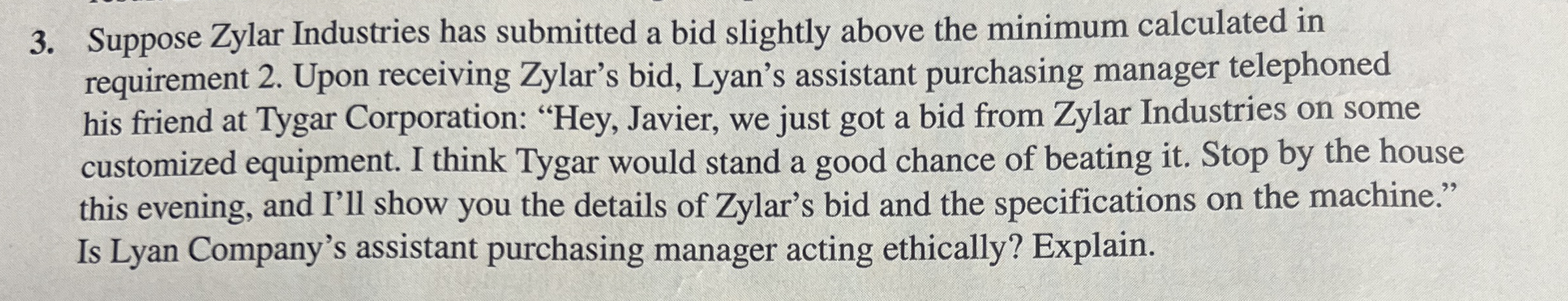 Solved Suppose Zylar Industries has submitted a bid slightly | Chegg.com