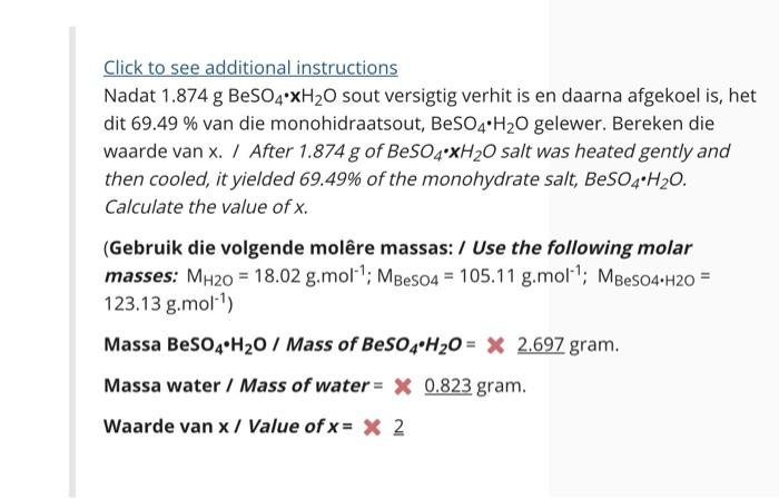 Solved Click to see additional instructions Nadat 1.874 g | Chegg.com