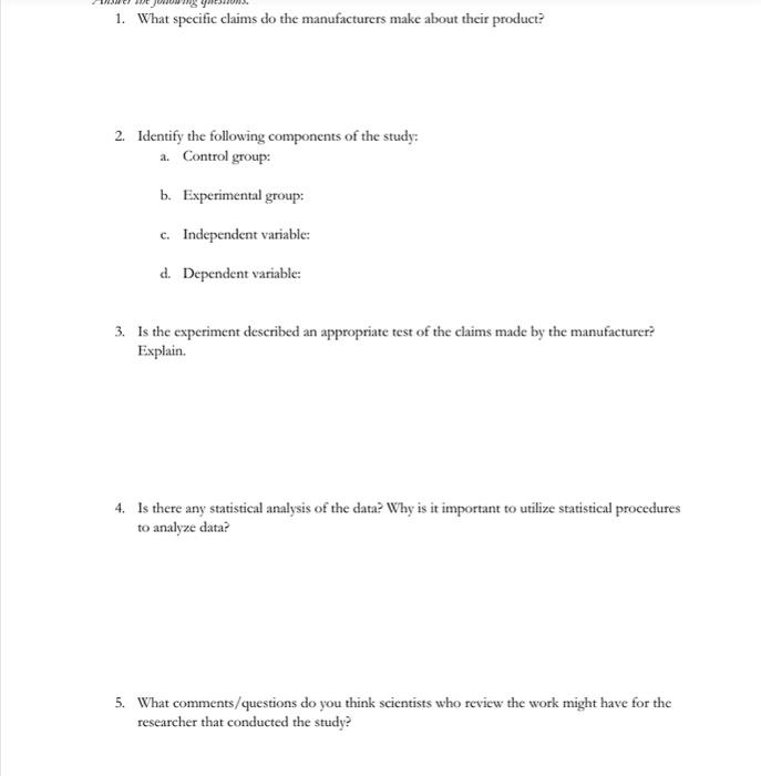 Solved BSC1005: Scientific Method Assignment Garefully study | Chegg.com