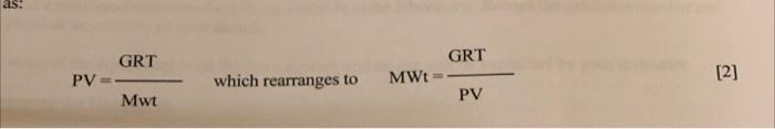 Solved PV = nRT [1] 1. Use dimensional analysis to decide | Chegg.com
