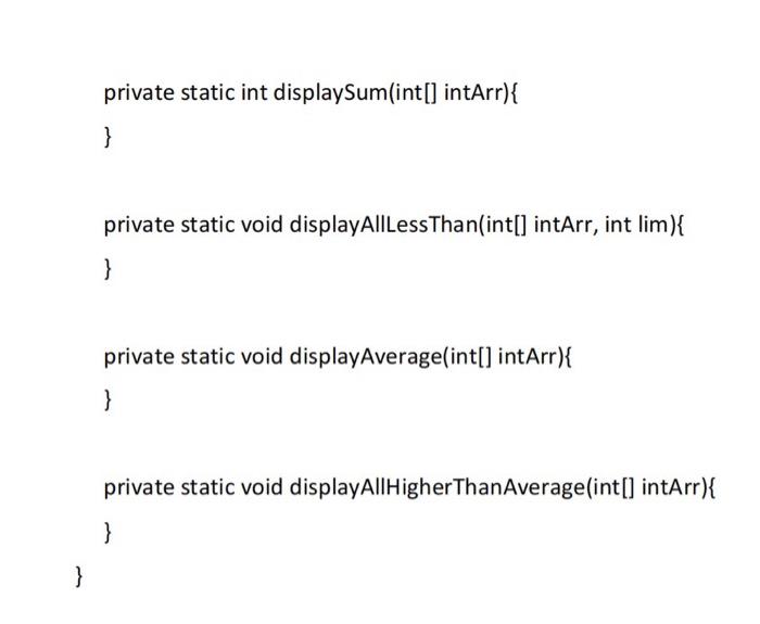 Solved Develop A Java Application Arraymethods Java That 4749