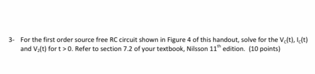 Solved Name: Grade: Lab #9 Natural Response First Order RL | Chegg.com
