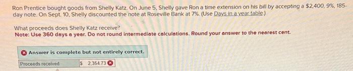 Solved Ron Prentice bought goods from Shelly Katz. On June | Chegg.com