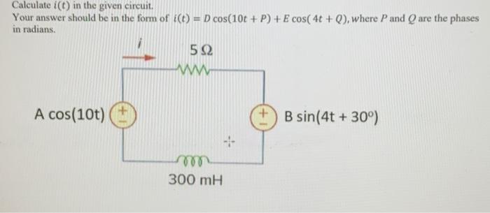 Solved Calculate I T In The Given Circuit Your Answer