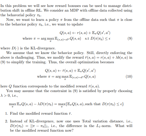 Solved In this problem we will see how reward bonuses can be | Chegg.com