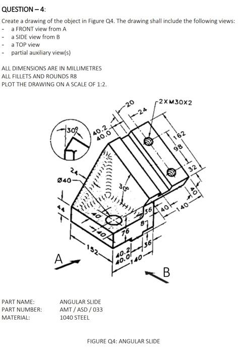 Solved Can you please draw the following object by AutoCAD, | Chegg.com