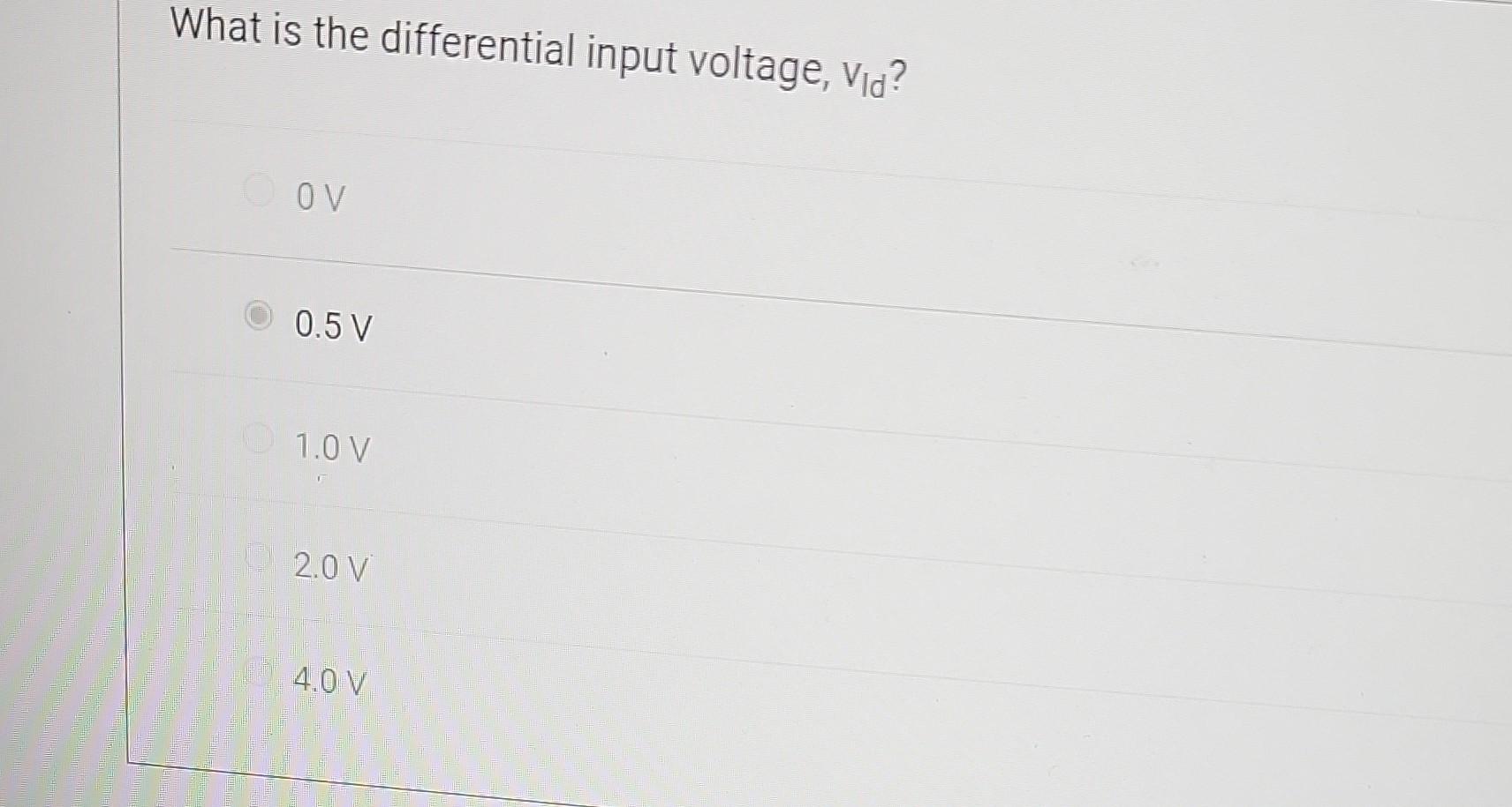 Solved Given the difference amplifier in Fig. 2, implemented | Chegg.com