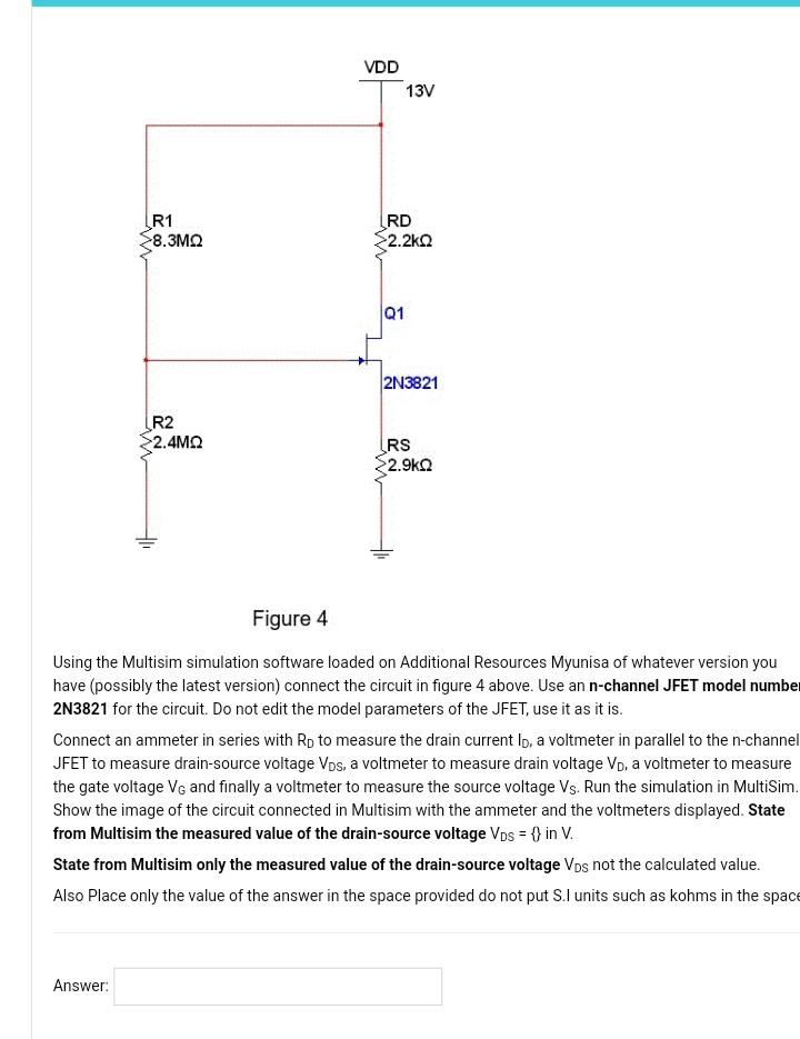 Solved Figure 4 Using The Multisim Simulation Software