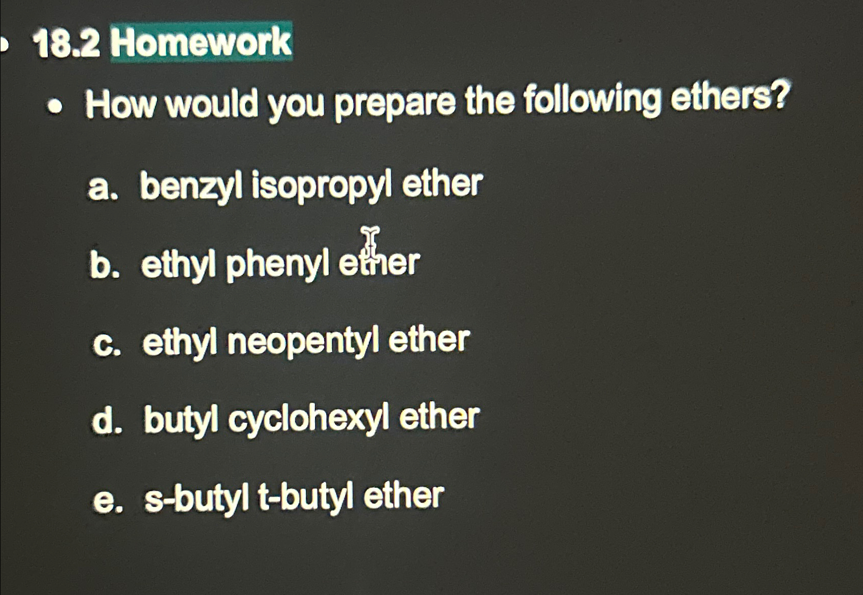 18.2 ﻿HomeworkHow would you prepare the following | Chegg.com