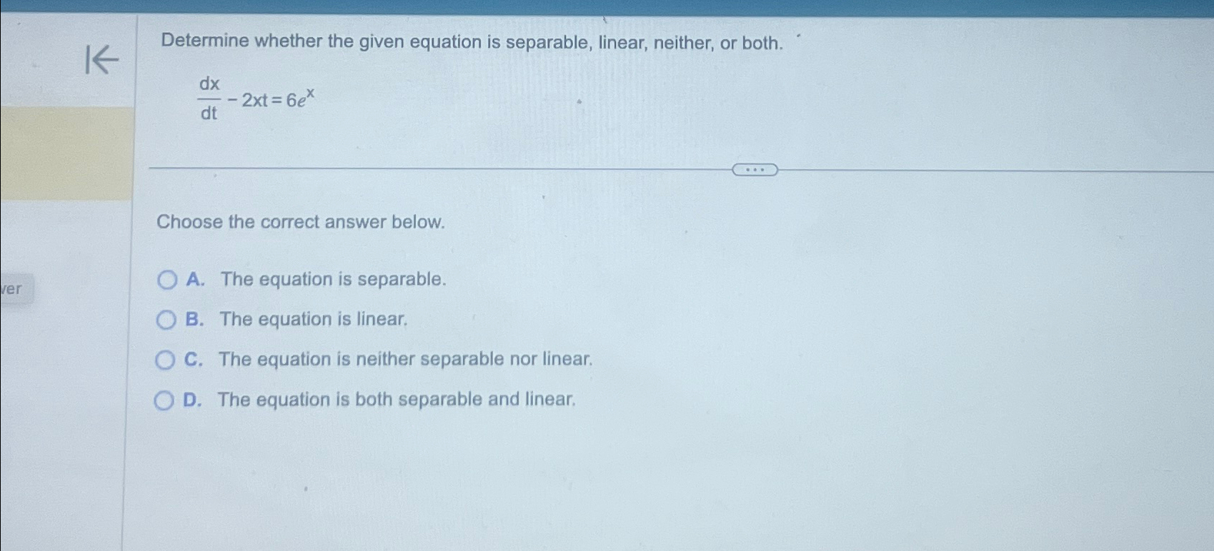Solved Determine Whether The Given Equation Is Separable