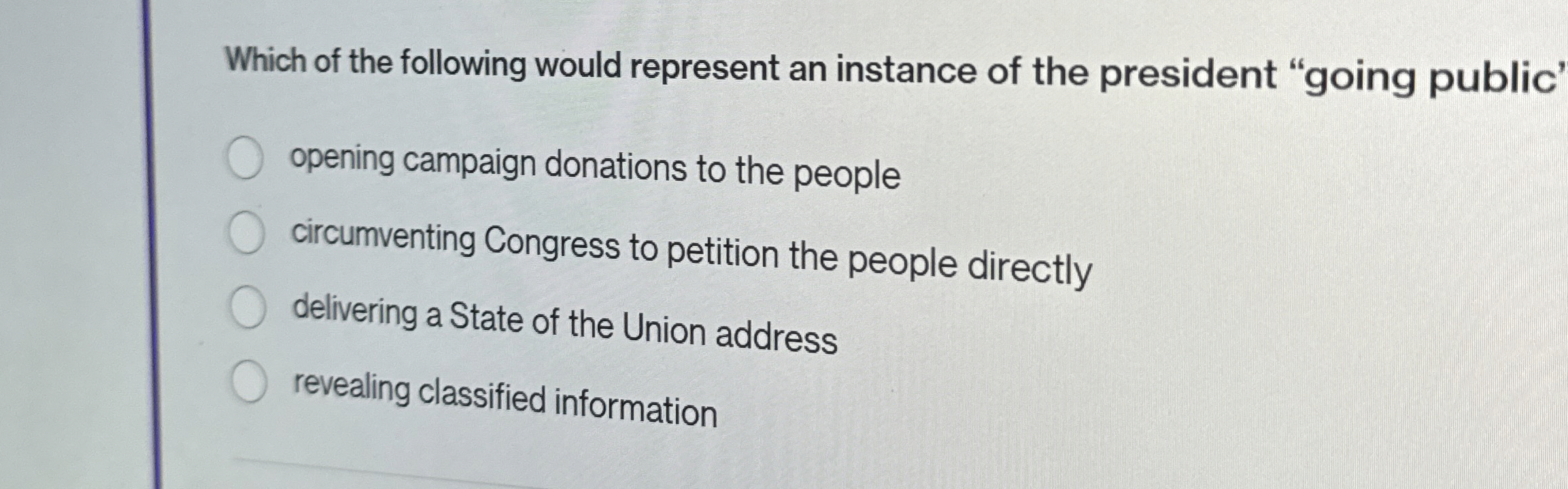 Solved Which of the following would represent an instance of | Chegg.com