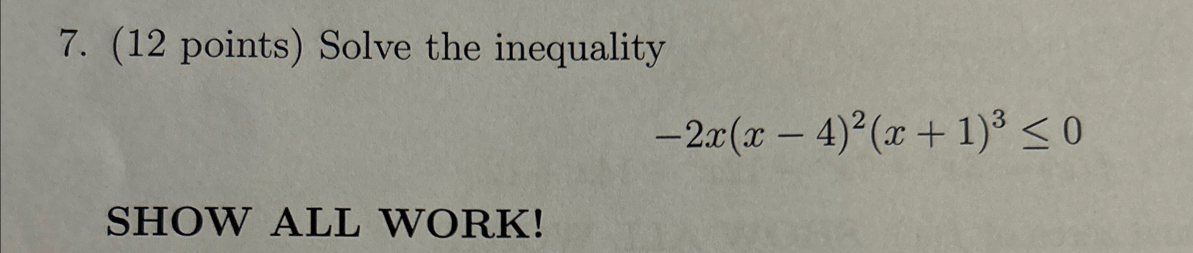 Solved (12 ﻿points) ﻿Solve the | Chegg.com