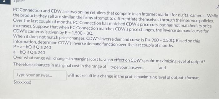 Solved PC Connection and CDW are two online retailers that | Chegg.com