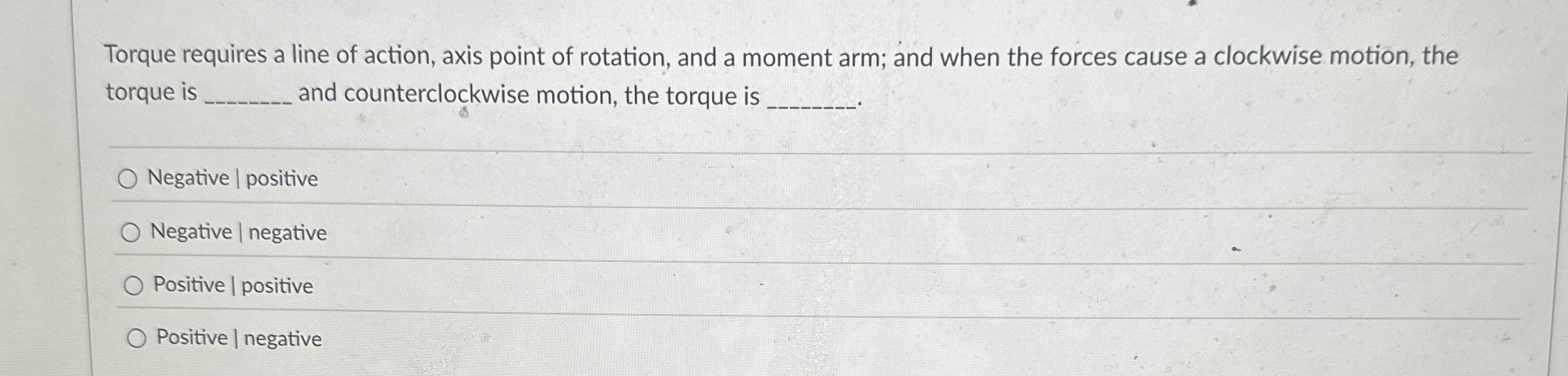 Solved Torque requires a line of action, axis point of | Chegg.com