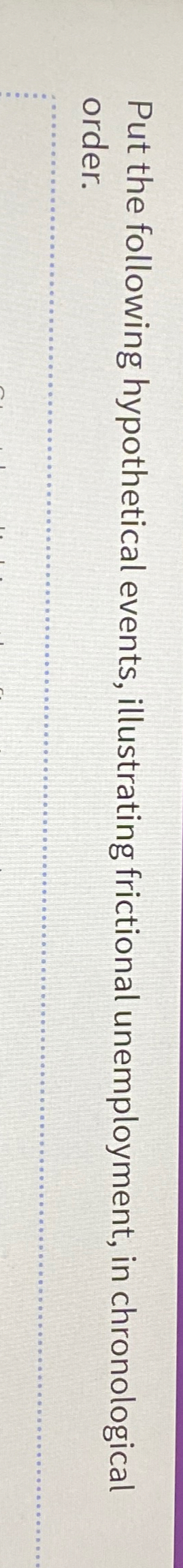 Solved Put the following hypothetical events, illustrating | Chegg.com