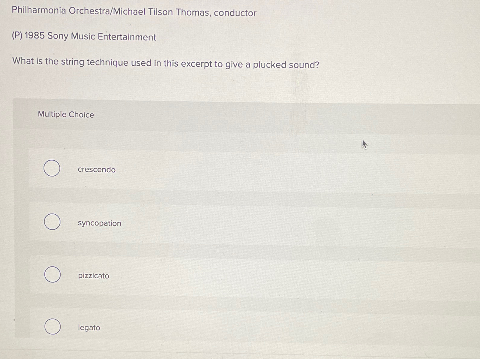 Solved Philharmonia Orchestra/Michael Tilson Thomas, | Chegg.com