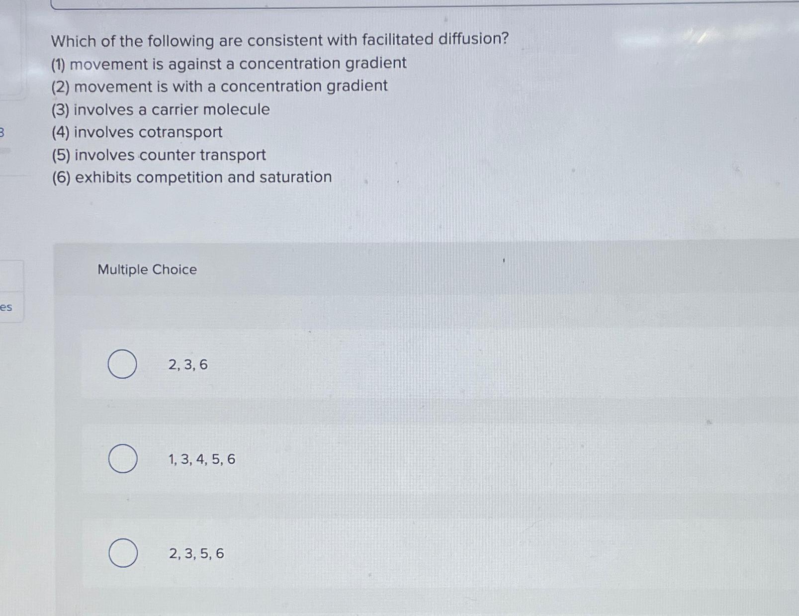Solved Which of the following are consistent with | Chegg.com