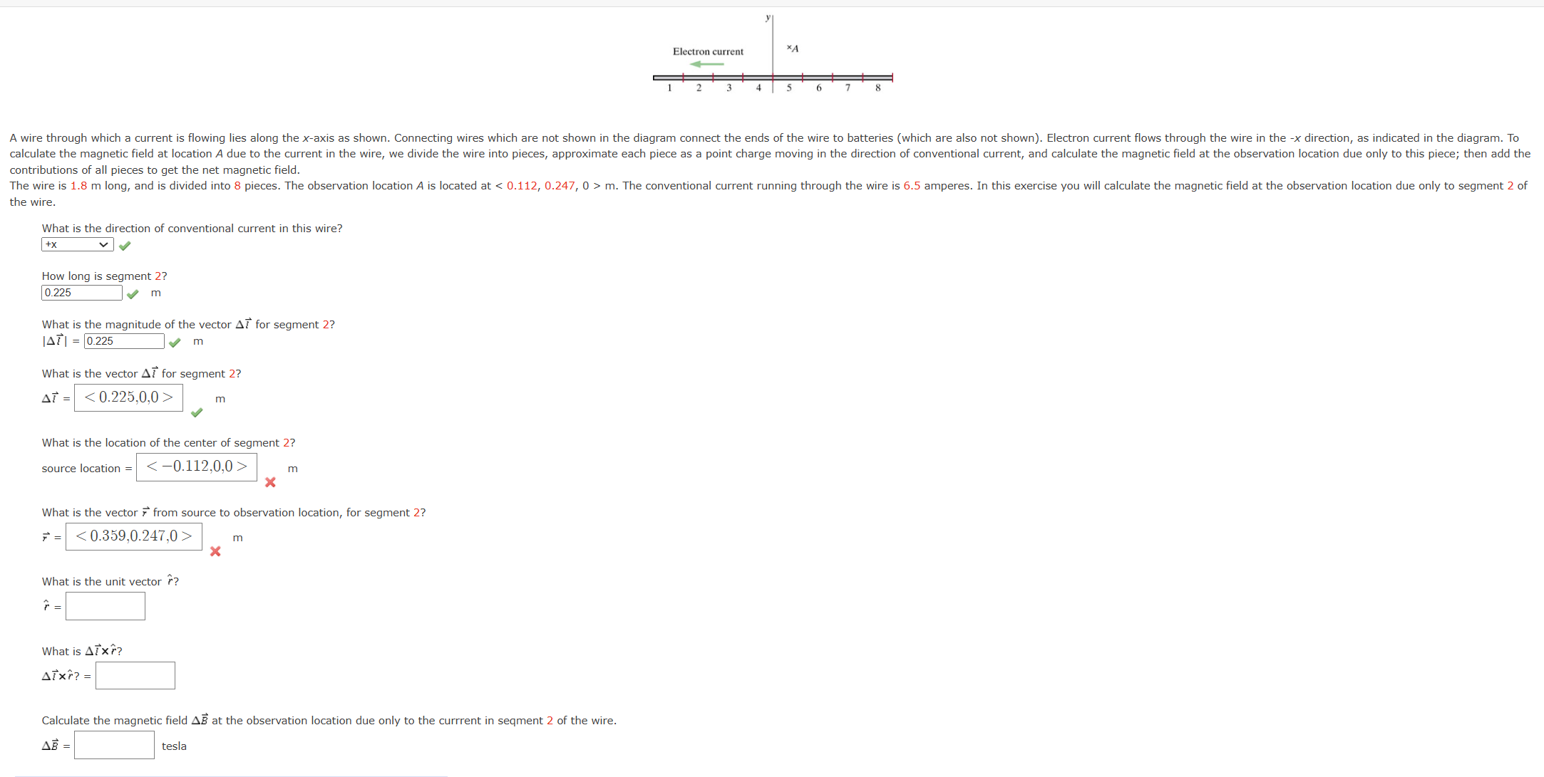 Solved contributions of ﻿all pieces to ﻿get the net magnetic | Chegg.com