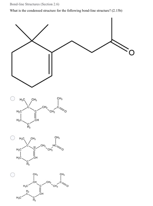 Solved Bond-line Structures (Section 2.6) What is the | Chegg.com