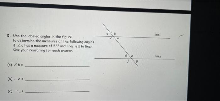 Solved use the labled angles in the figure to determine the | Chegg.com