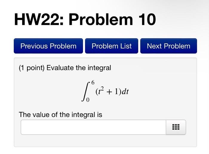 Solved HW22: Problem 10 Previous Problem Problem List Next | Chegg.com