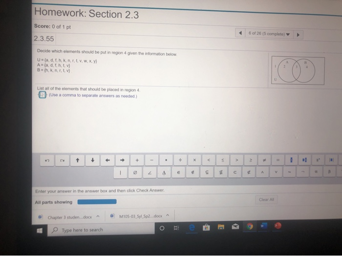 Solved Homework Section 2 3 Score 0 Of 1 Pt 2 3 55 6 Of 26