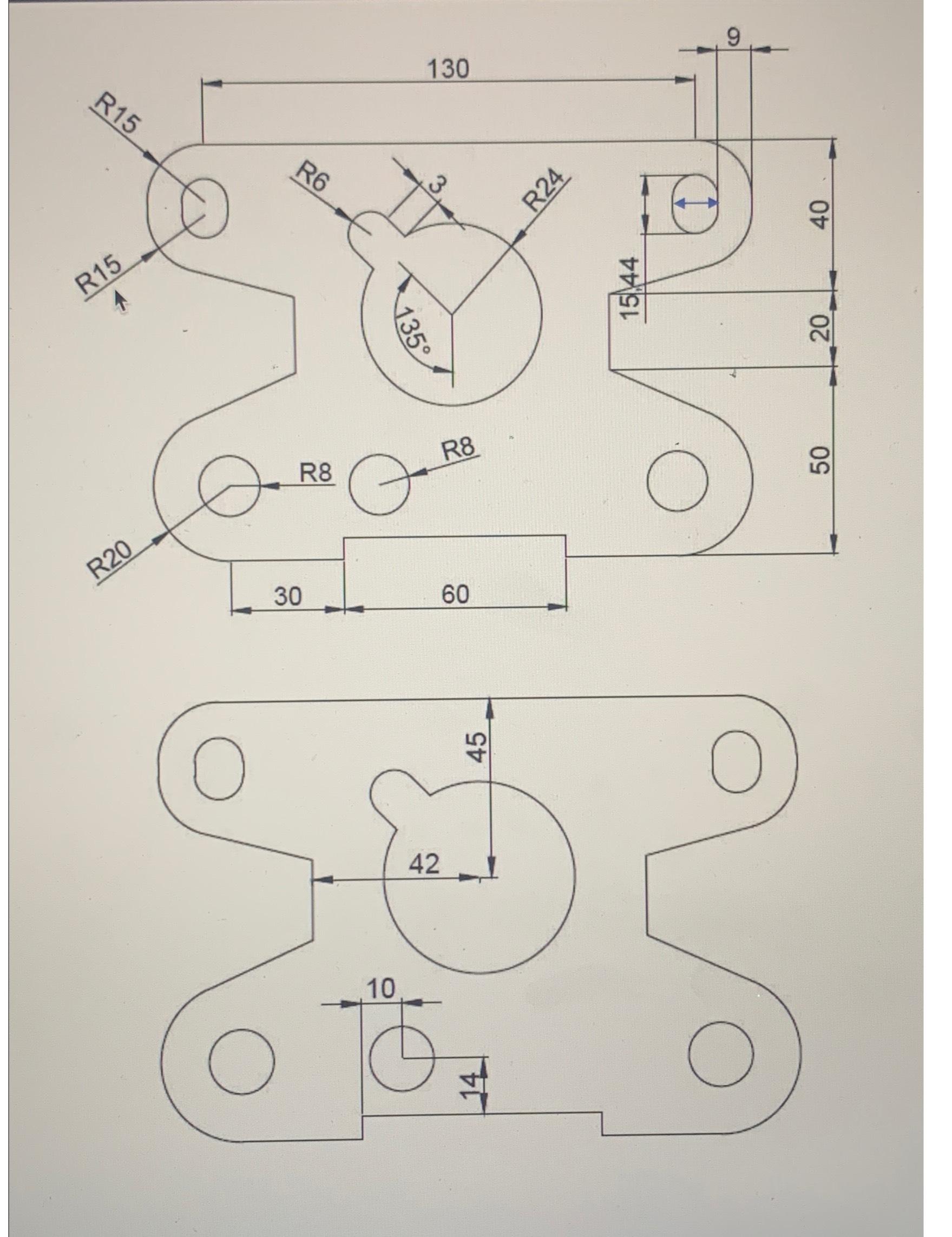 Solved I need the side view, front view and top view on | Chegg.com