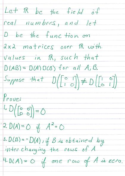 Solved Let IR be the field of real numbers, and let D be the | Chegg.com